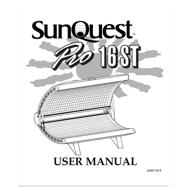 Suntan Supply ETS Sunquest Series Tanning Bed User Manual - Suntan Supply