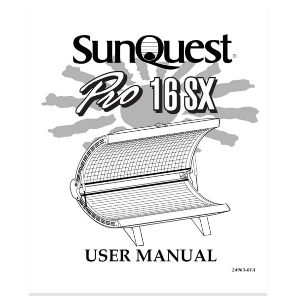 Suntan Supply ETS Sunquest Series Tanning Bed User Manual - Suntan Supply