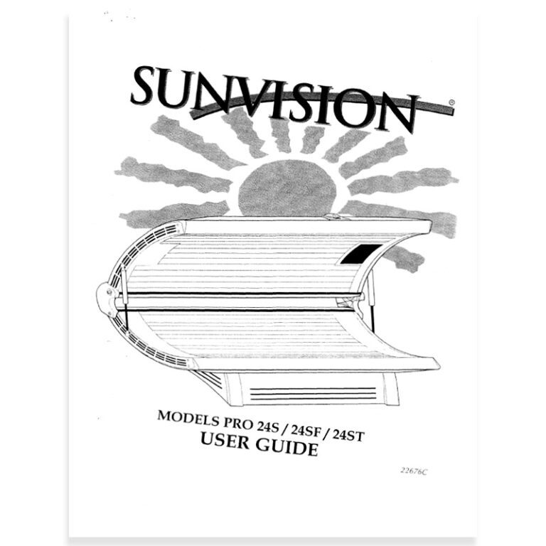 Suntan Supply ETS Sunvision Series Tanning Bed User Manual - Suntan Supply